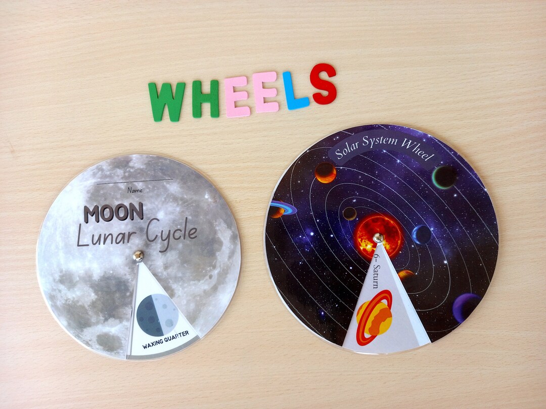 Buy Solar System Wheel, Moon Phases Wheel, Space Activities, Planets ...