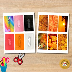 Color Matching Cards for Toddler Learning & Teaching Colors Preschool ...