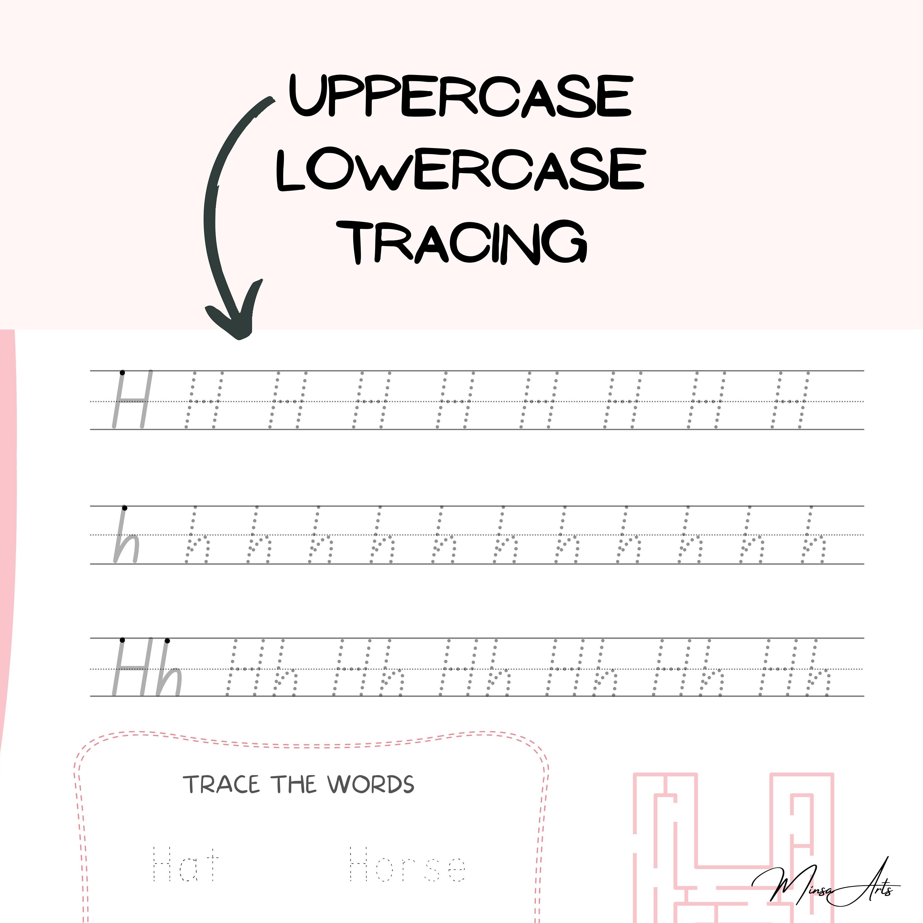 Uppercase Lowercase Alphabet Worksheet Activities for | Etsy