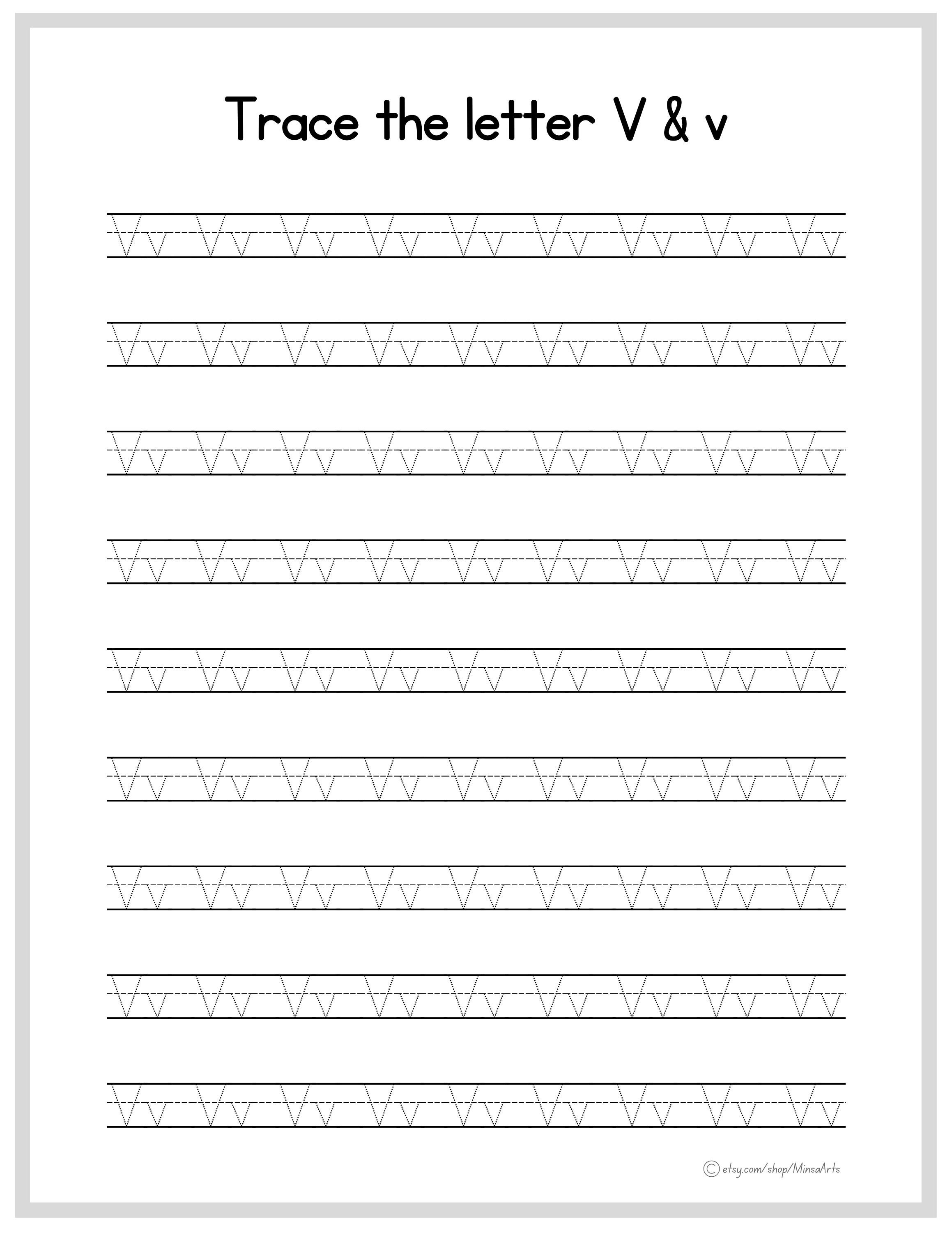 Printable Alphabet Letters Tracing 26 PDF Pages ABC Practice - Etsy