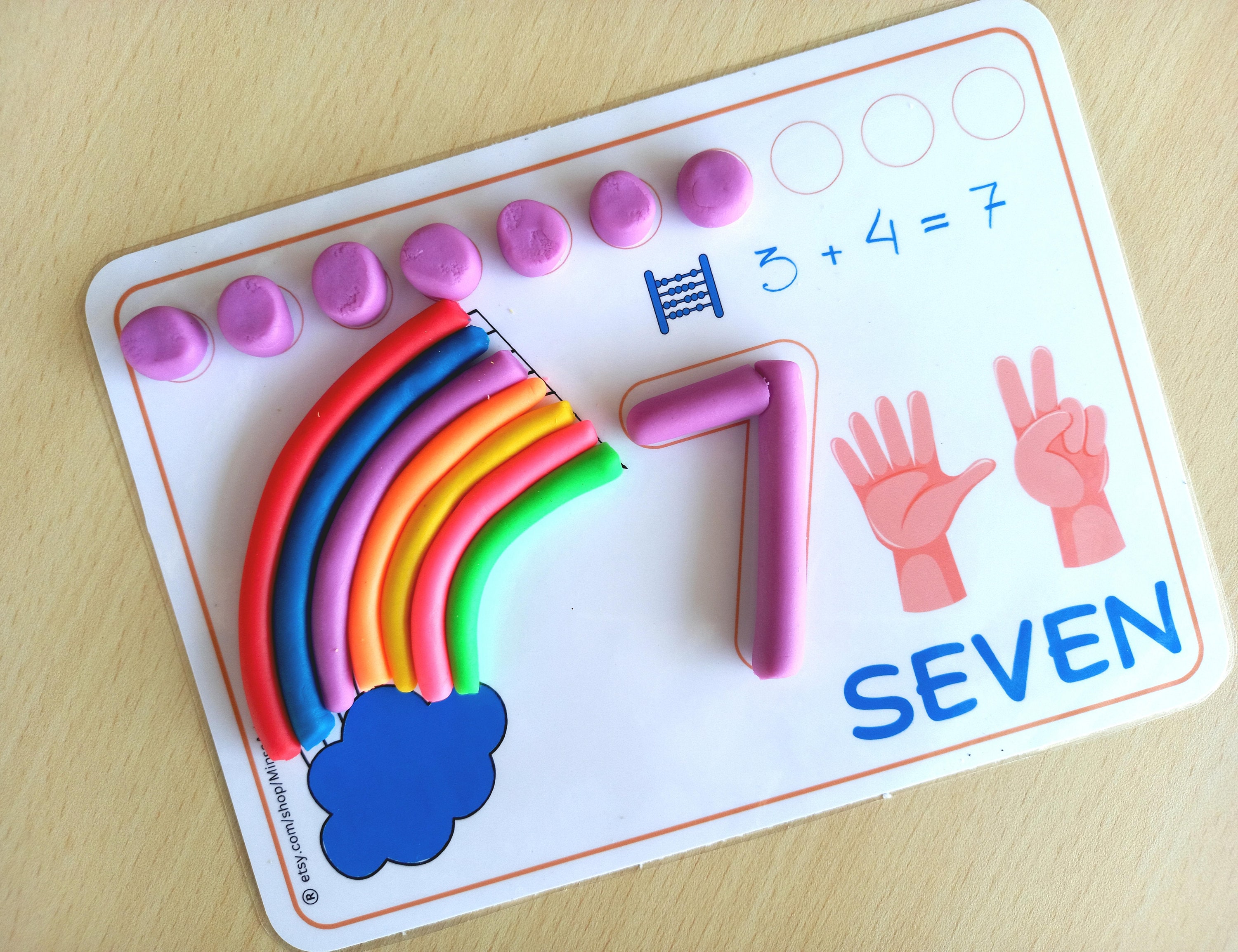 Numbers 1-10 Playdough Printable Mats | Preschool Play Doh Activities ...