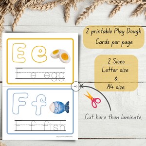 Play Dough Mats Printable, Alphabet Play Doh, Homeschool Activity, Play ...
