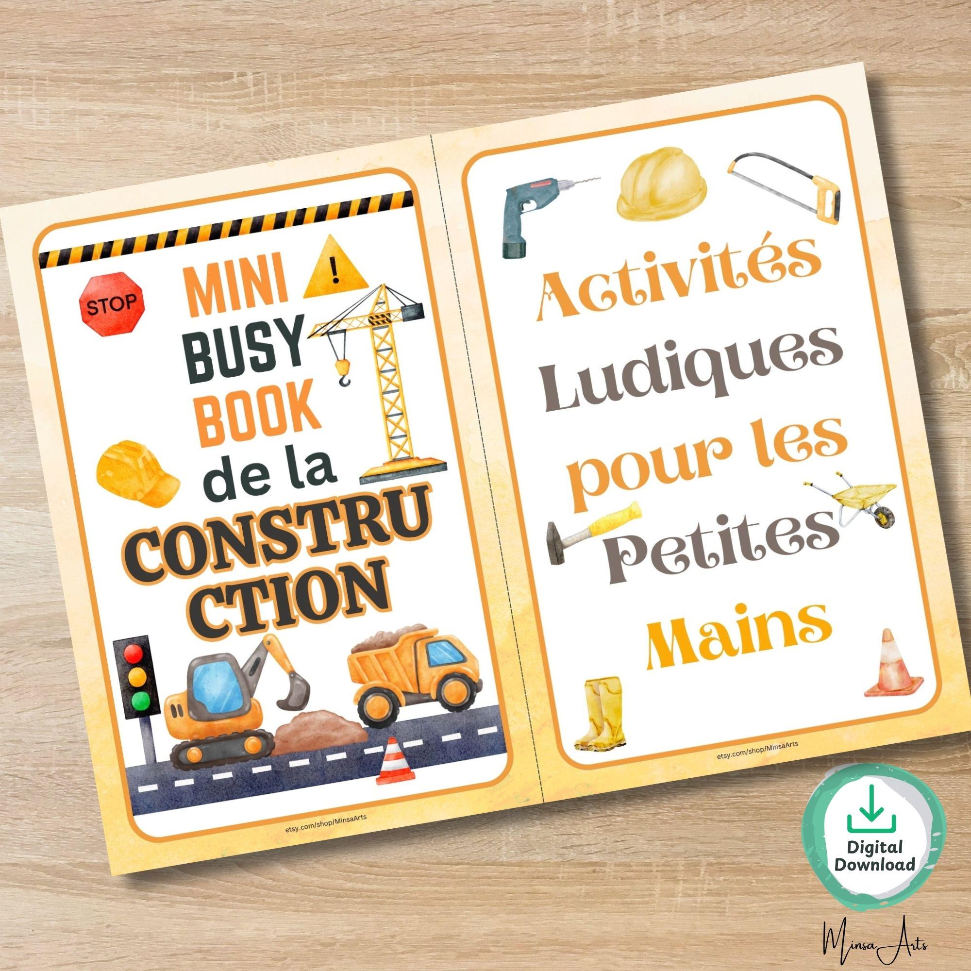 Construction Vehicle Busy Book: Montessori Learning Activities (PDF ...
