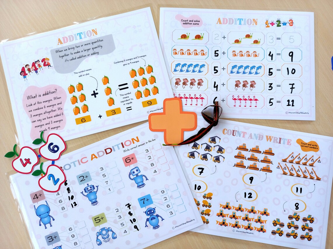 Math Busy Book Kindergarten Math Activities Learning Busy - Etsy