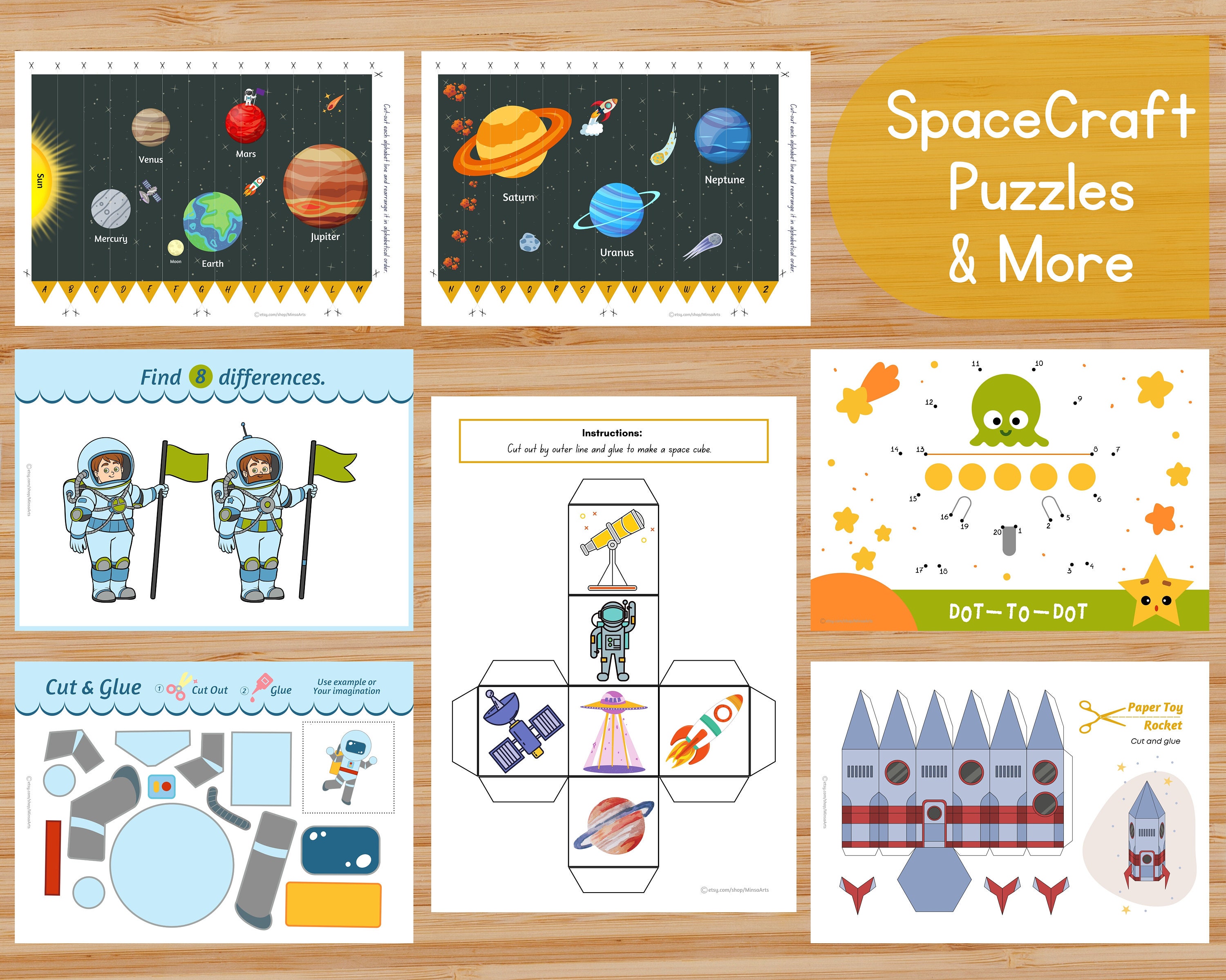 Solar System Busy Book Space Printable Busy Book Preschool - Etsy India