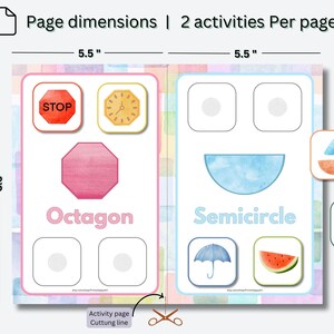 Shapes Mini Busy Book: Montessori Learning Toy (printable) - Etsy