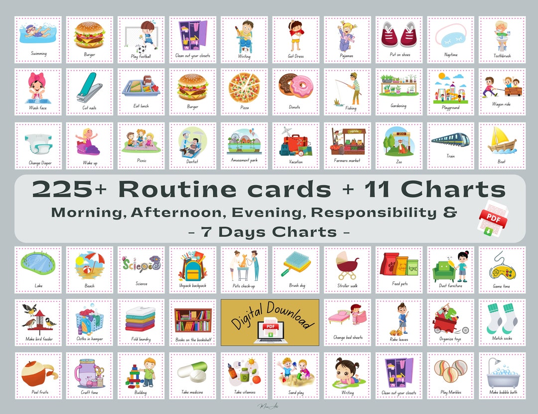 Daily Routine Picture Cards