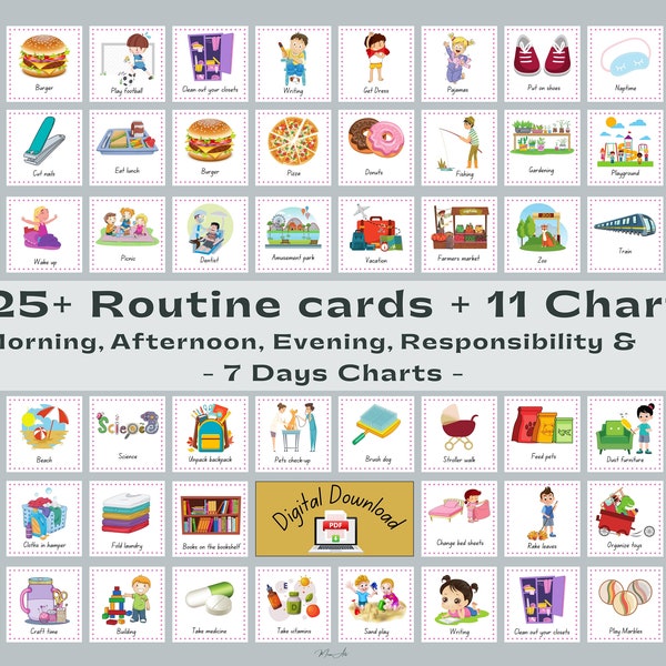 Routine Chart - Etsy