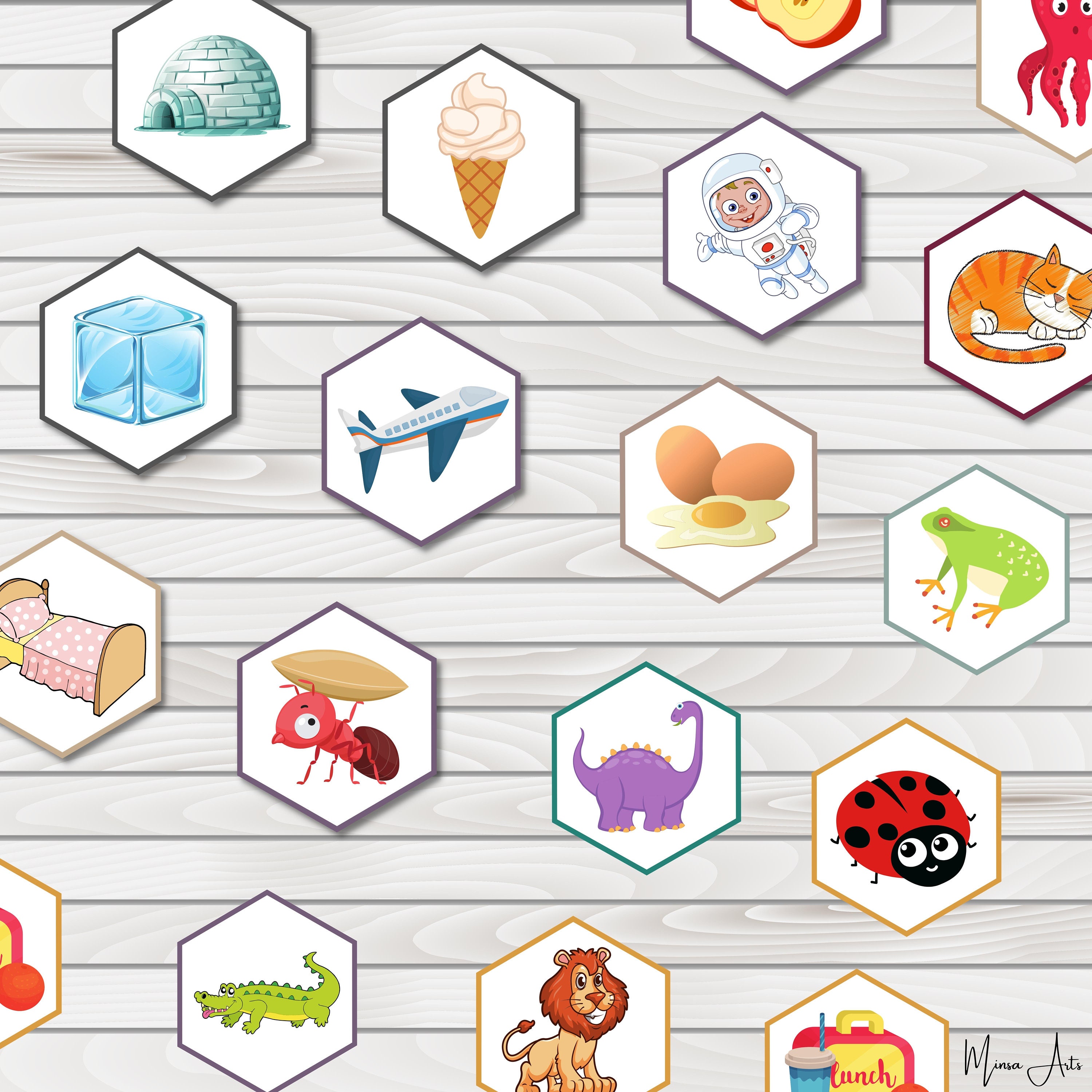 Alphabet Matching & Sorting Activity Toddler Beginning Sounds | Etsy