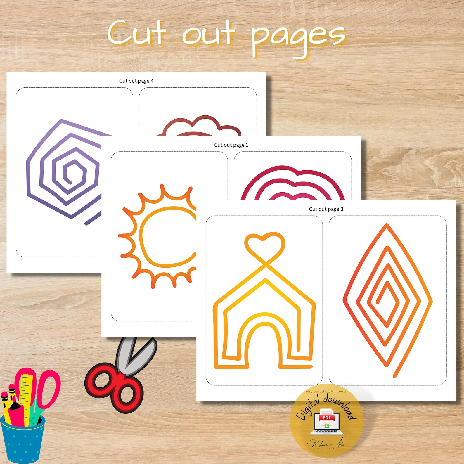 Printable Finger Tracing Cards | Calm Down Tracing Posters ...