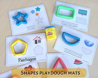 7 Printable Playdough Mats, Holiday Play Dough Mats, Homeschooling ...