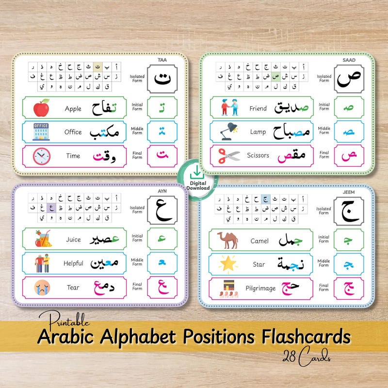 Arabic Alphabet - Etsy