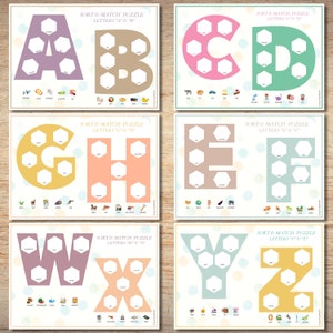 Alphabet Matching & Sorting Activity Toddler Beginning Sounds Alphabet ...