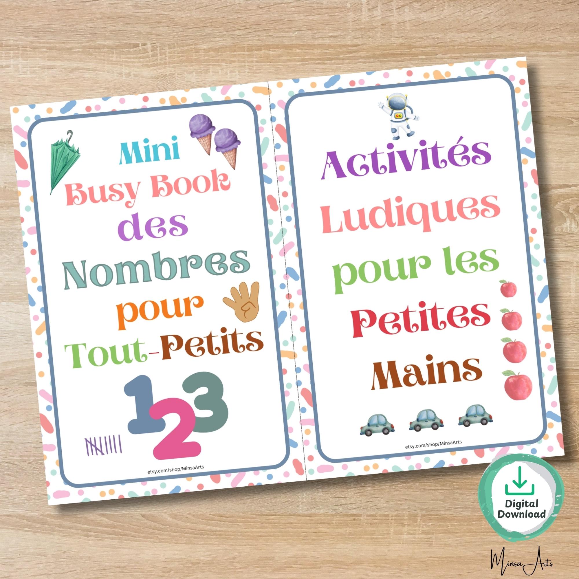 Montessori Number Busy Book: Printable Toddler Learning Game (PDF ...