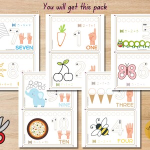 Numbers 1-10 Playdough Printable Mats | Preschool Play Doh Activities ...