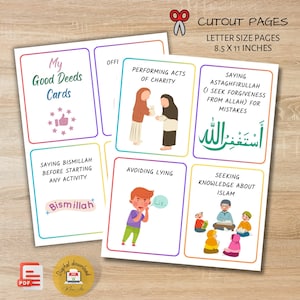 Printable Kids Good Deeds Flashcards Spread Kindness & Positivity Set ...