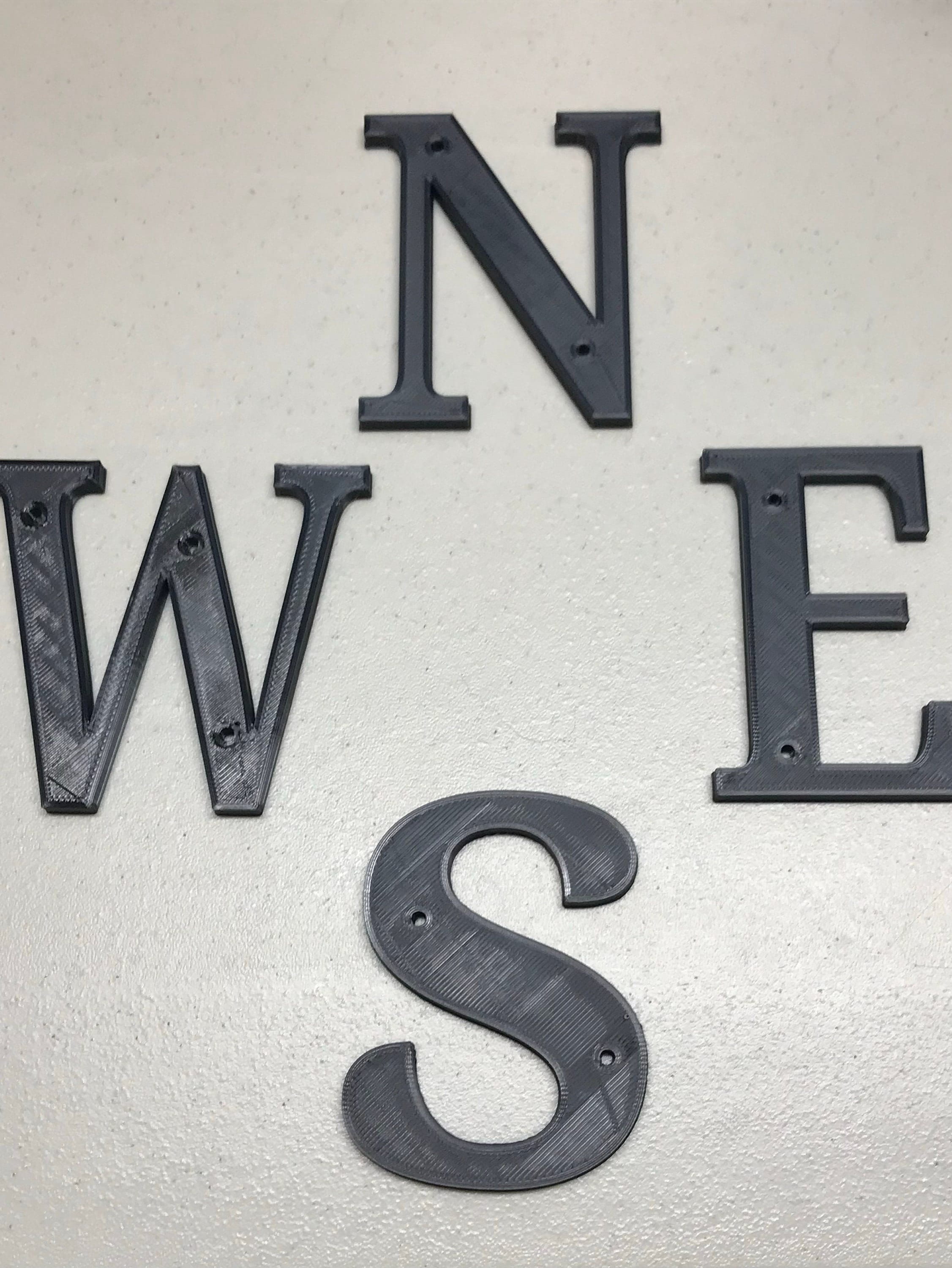 3D Compass Letters - Etsy