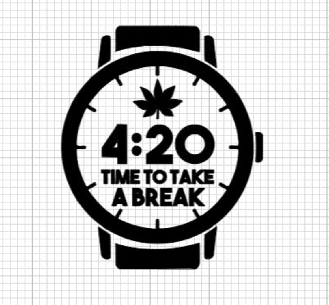 420 Skull Svg 420 Svg Time Break 4:20 Cannabis Svg 420 Marijuana Svg ...