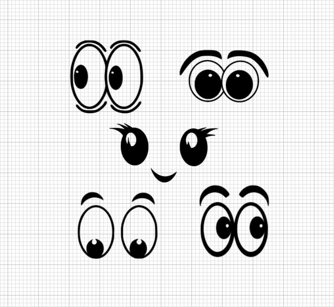 Funny Car Decal SVG, Eye Bundle Svg,set of Eyes Svg, Naughty Car ...
