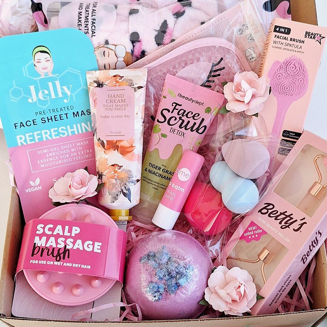 Pamper Hamper Beauty Box Birthday Girl Gift Self Care Package Bath Box ...