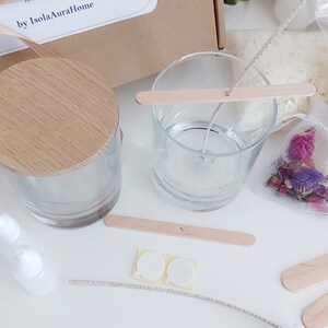 Soy Candle Making Starter Kit Woodwick & Flowers, Large DIY Candle Kit ...