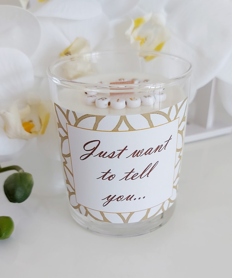 Secret Message Candle Custom Candles Hidden Message Surprise | Etsy