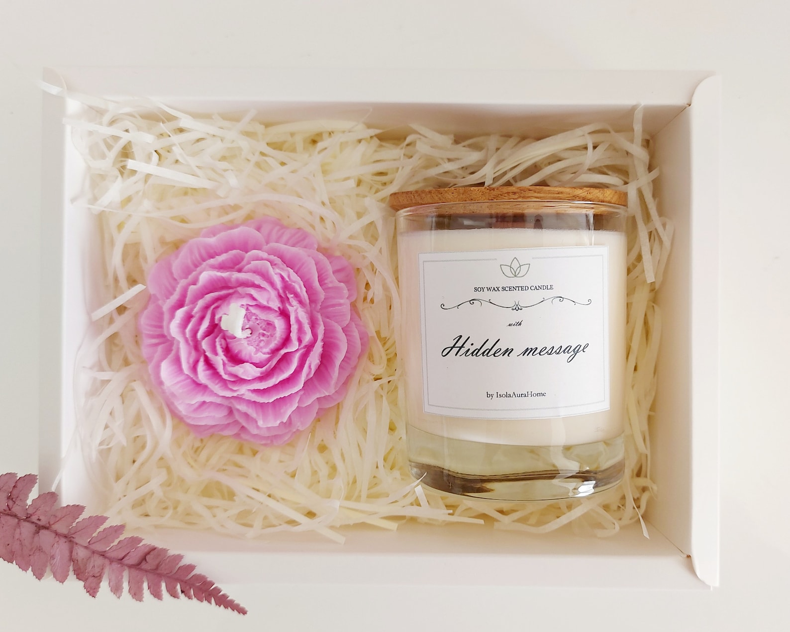 Personalized Secret Message Candle Gift Box Hidden Message - Etsy UK