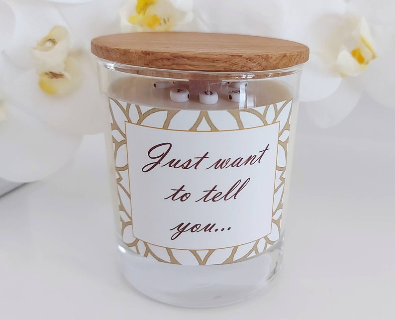 Secret Message Candle Custom Candles Hidden Message Surprise | Etsy