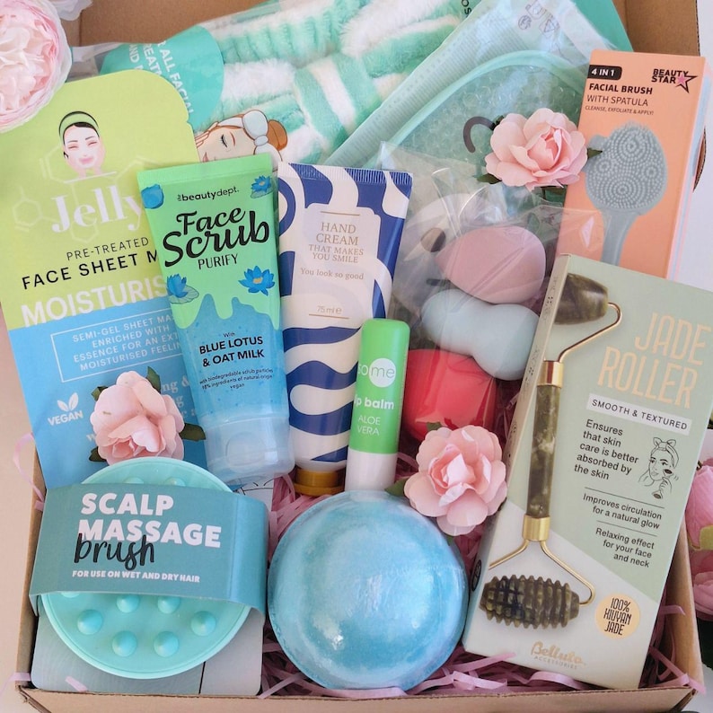 Pamper Hamper Beauty Box Birthday Girl Gift Self Care Package Bath Box ...