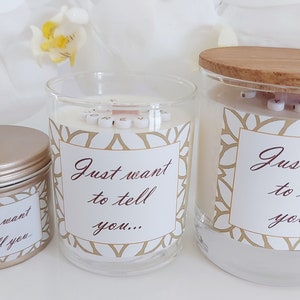 Secret Message Candle, Custom Candles Hidden Message, Surprise Candle ...