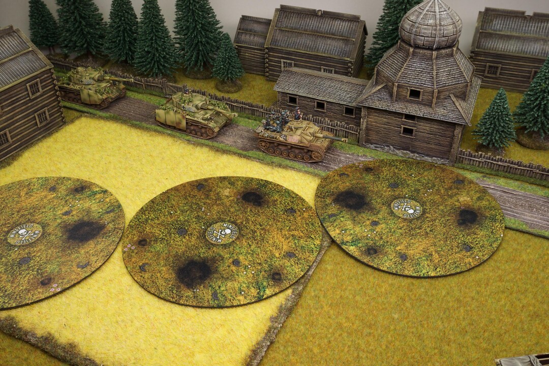 Neoprene Minefields Set 12cm 4.72 In Each Wargames Flames of War - Etsy