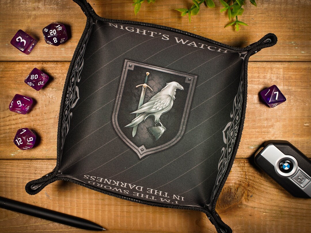 Night's Watch Dice Tray: Neoprene RPG Board Game Rolling Tray - Etsy