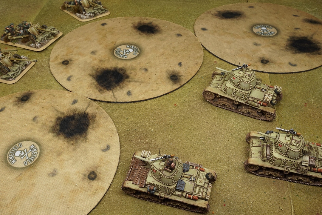 Neoprene 5x Minefields Set - 12cm (4.72 In) Each - Flames of War ...