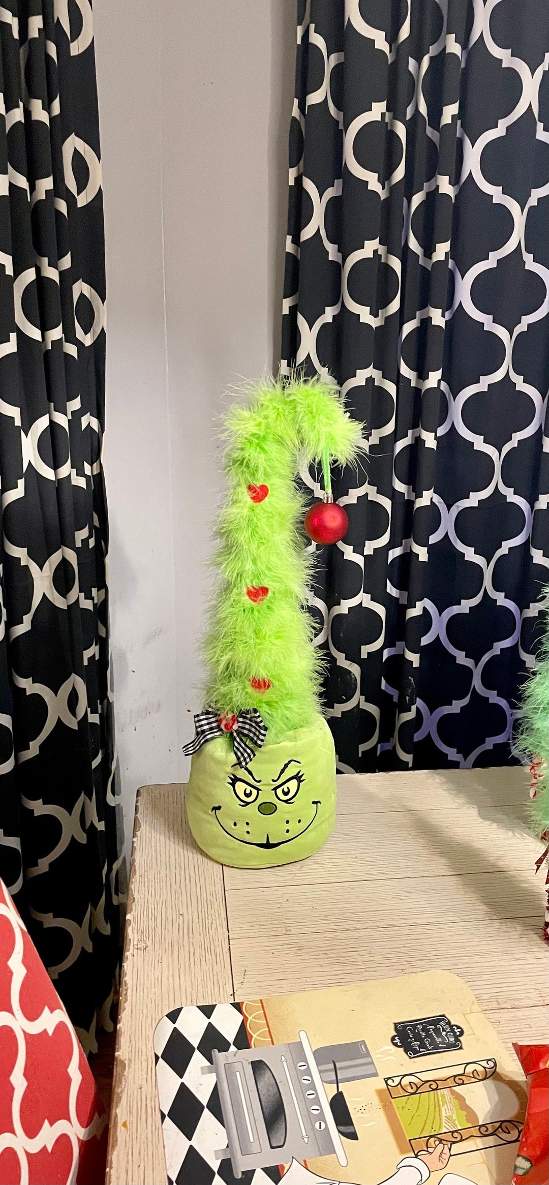 Amazing Large Grinch Face Inspired Sac With Furry Bent - Etsy