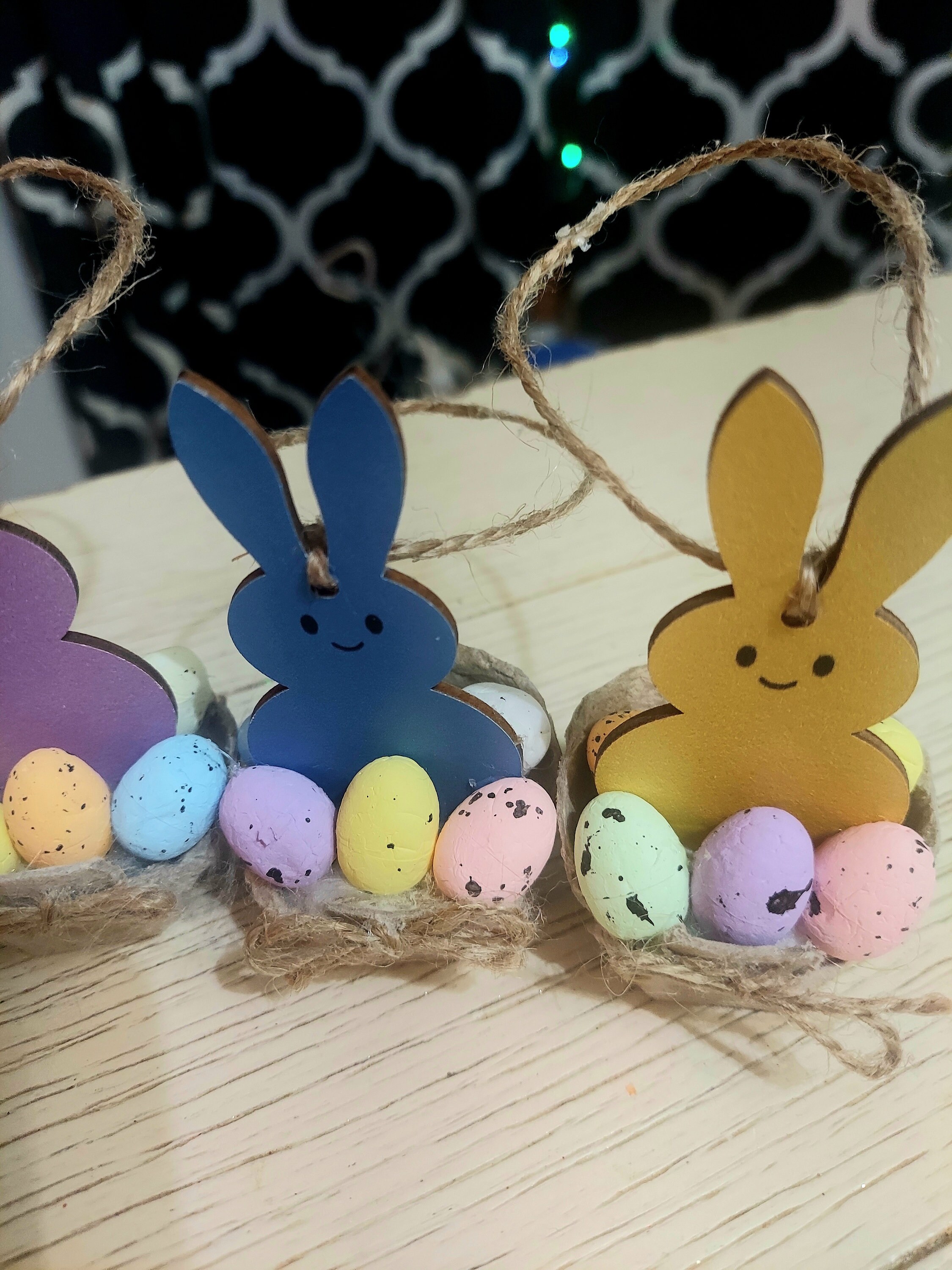 Adorable and Rare Easter Bunny in a Egg Carton With Eggs - Etsy