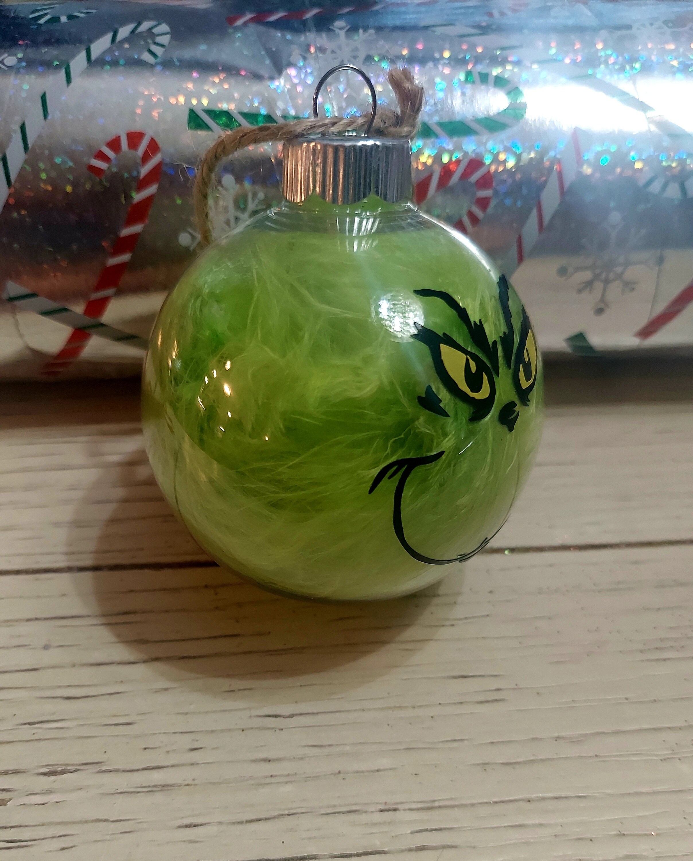 Adorable Furry Grinch in a Globe Christmas Ornament - Etsy
