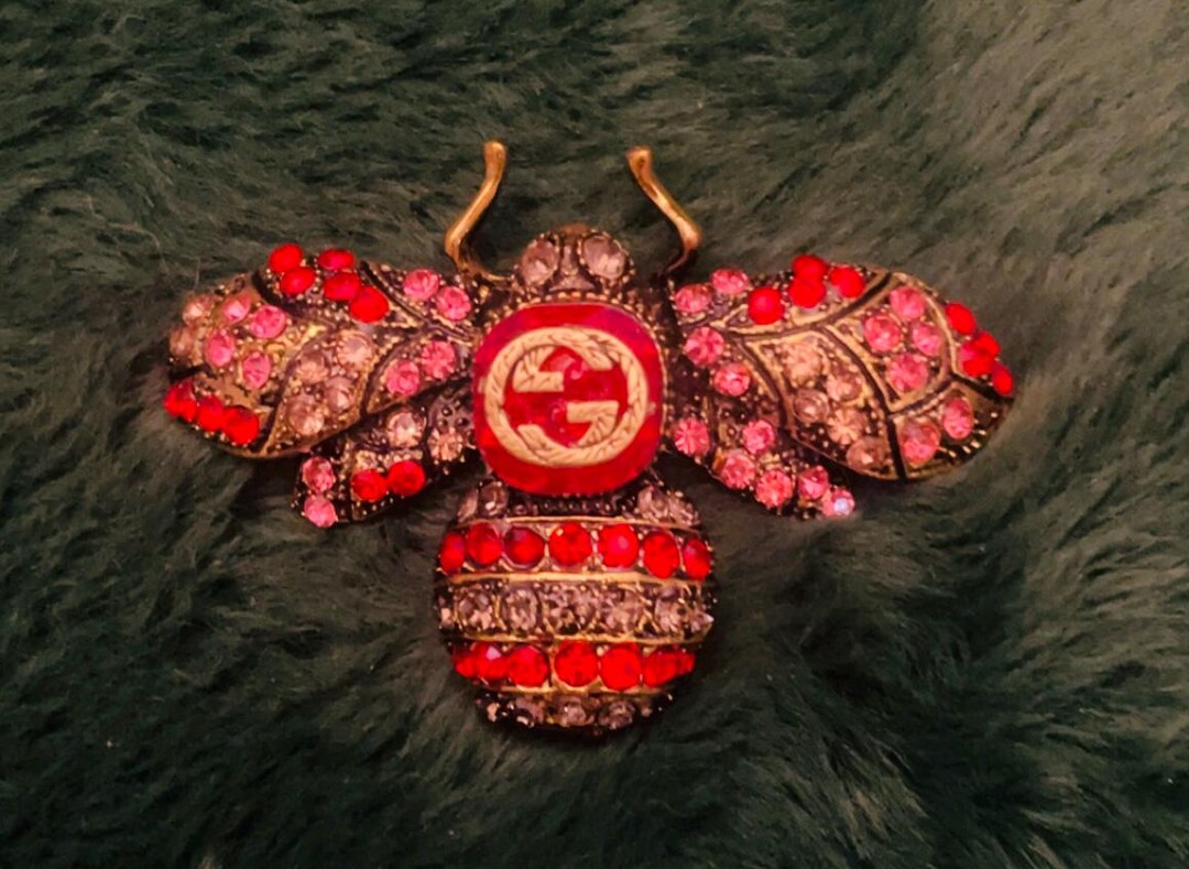 Gorgeous Large Revamped Gucci Rhinestone GG Butterfly Brooch - Etsy