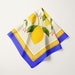 Lemon Print 100% Silk Scarf: Vintage-inspired Hair Wrap - Etsy