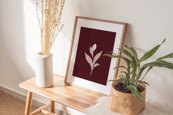 Tan Leaf Fine Art Print - Etsy
