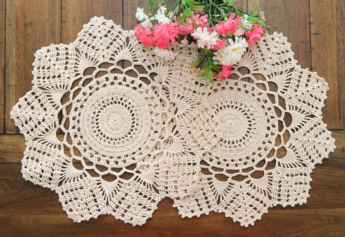 Handmade Crochet Doilies 13" - Etsy