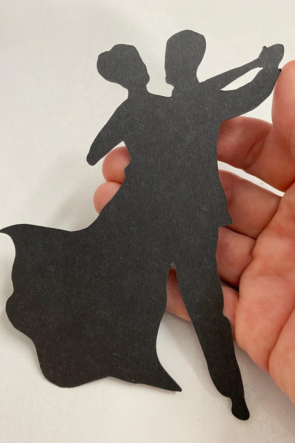 10 Black or White Ballroom Dancing Die Cuts, Couple Dancing, Punch ...