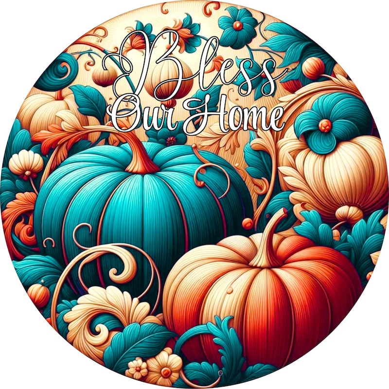 Teal Fall Decor - Etsy