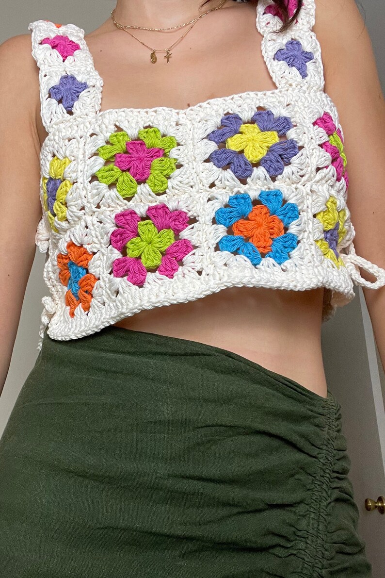 Crochet Granny Square Top PATTERN - Etsy