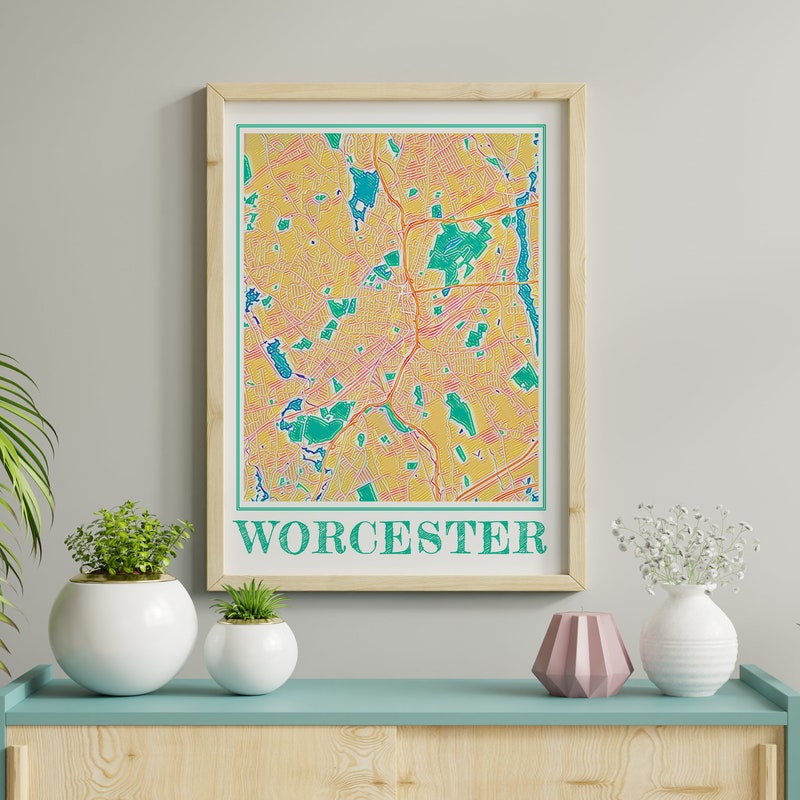 Painting of the Map - Etsy