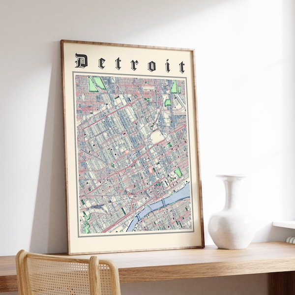 Detroit Poster - Etsy
