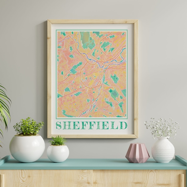 Watercolor Map of Uk - Etsy