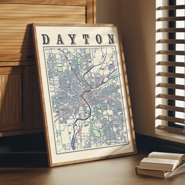 Dayton Map - Etsy