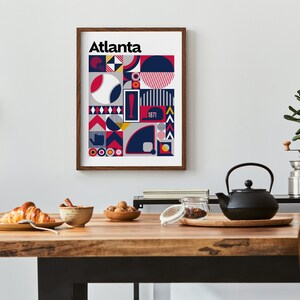 Atlanta Baseball Wall Art of Atlanta Poster of Braves Fan Gift of ...