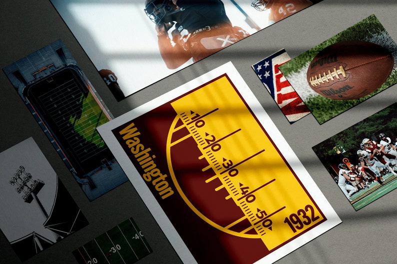 Washington Football Poster of Commanders Fan Gift of Washington Print ...