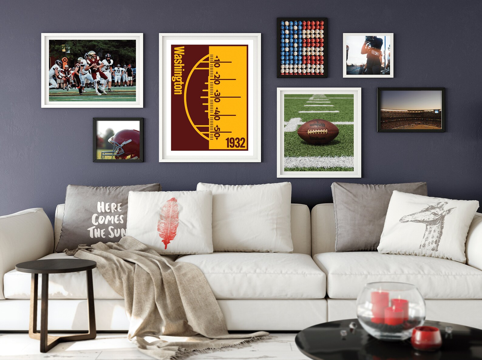 Washington Football Poster of Commanders Fan Gift of Washington Print ...